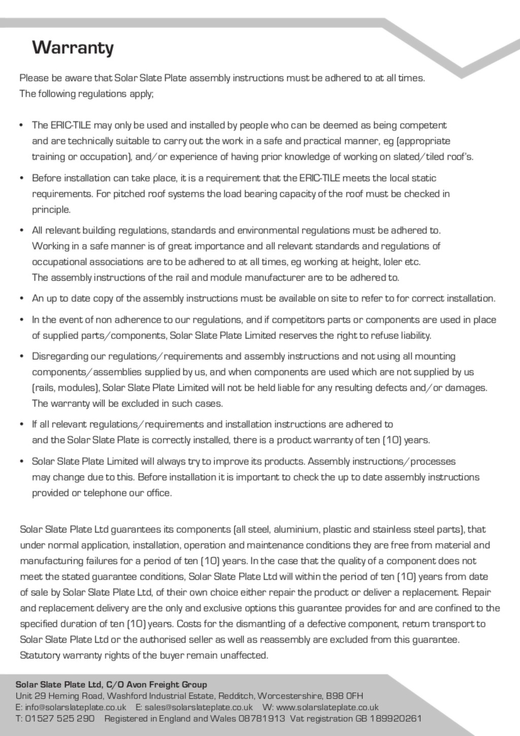 Installing solar pv plain / rosemary tiled roofs - ERIC-TILE ...